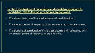 impact of Blast loading on structures | PPTX