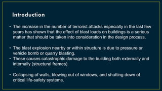impact of Blast loading on structures | PPTX