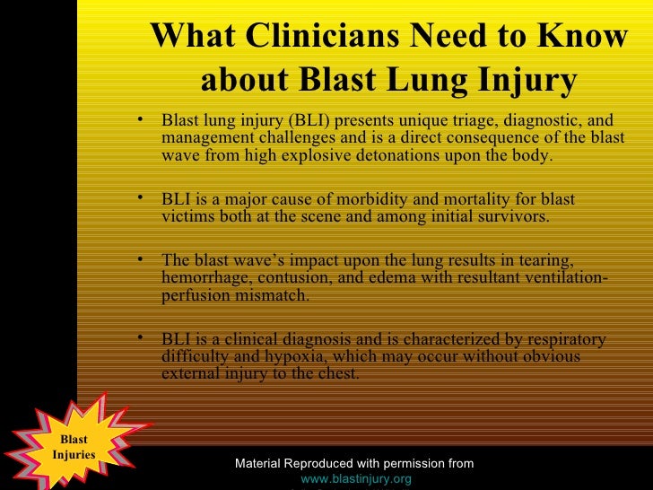 Blast lung