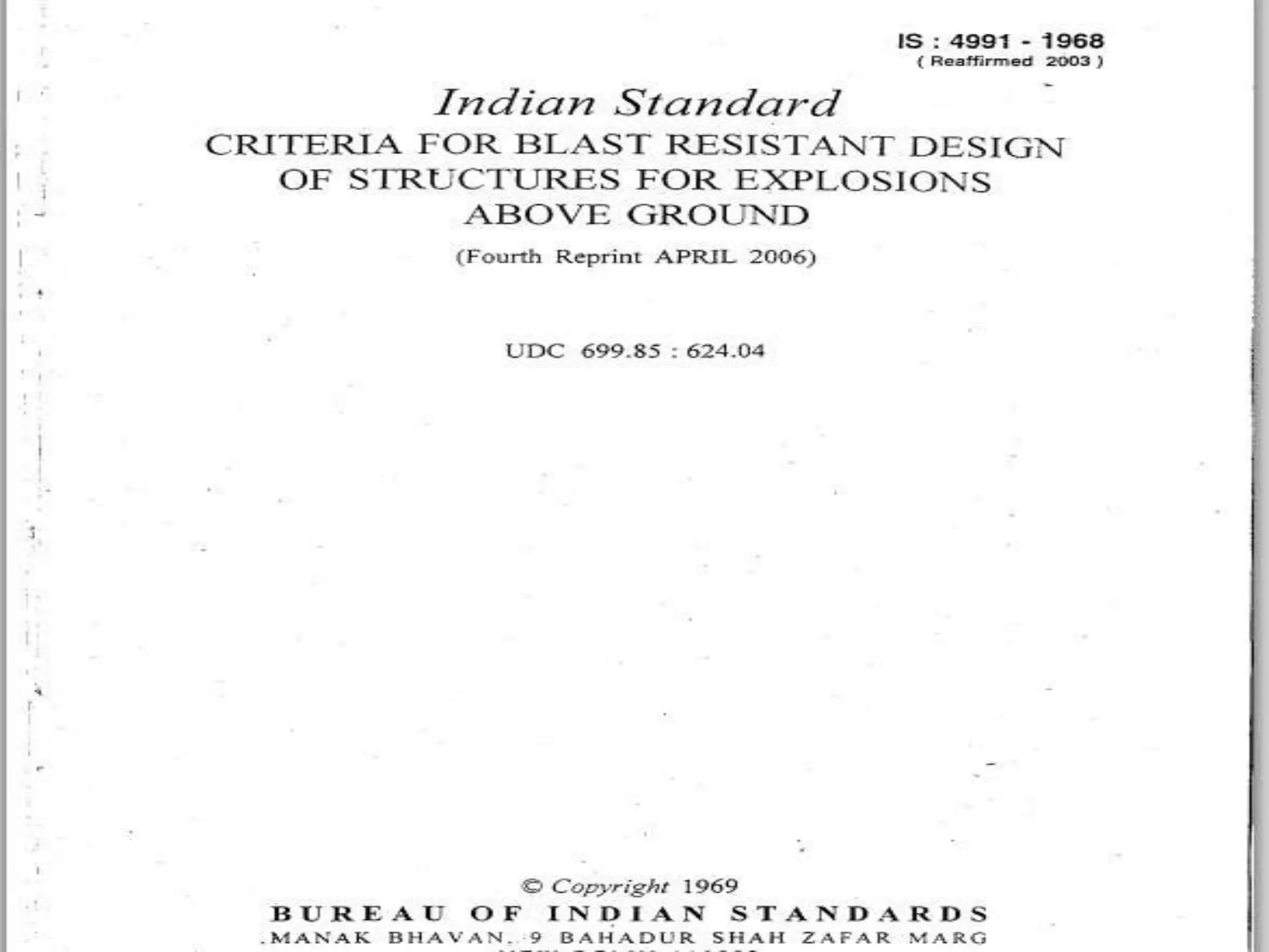 Design of blast resistance structures | PPTX