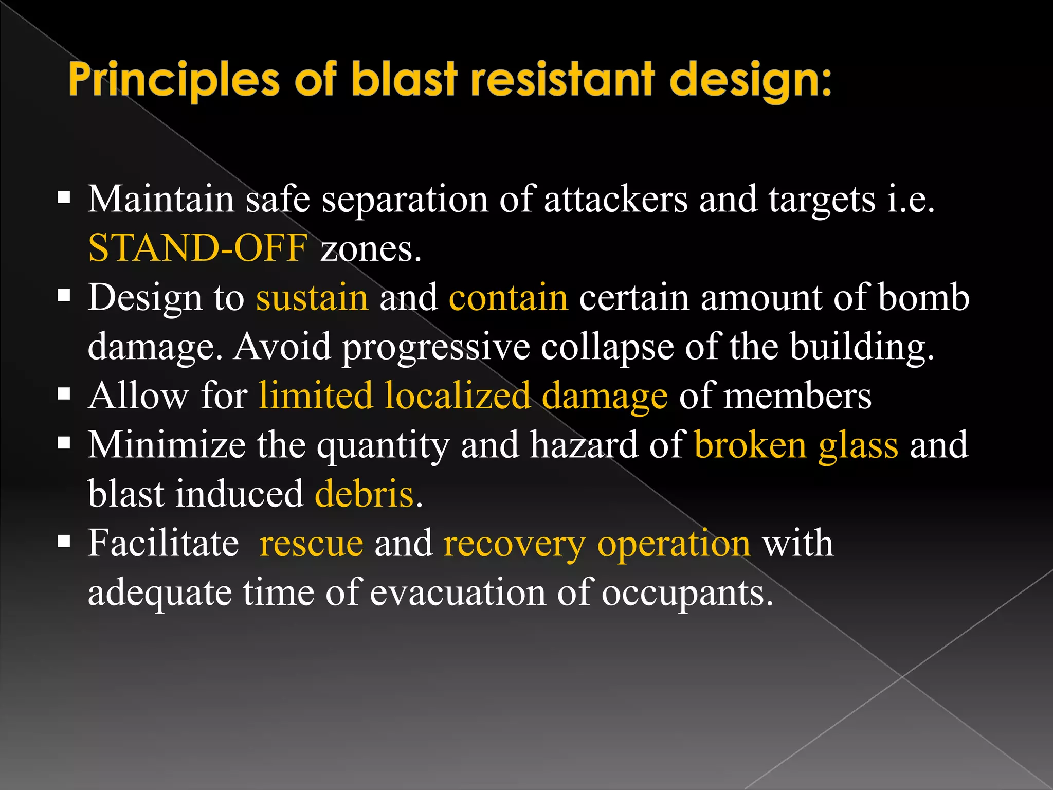 Design of Blast resistance structures | PPTX
