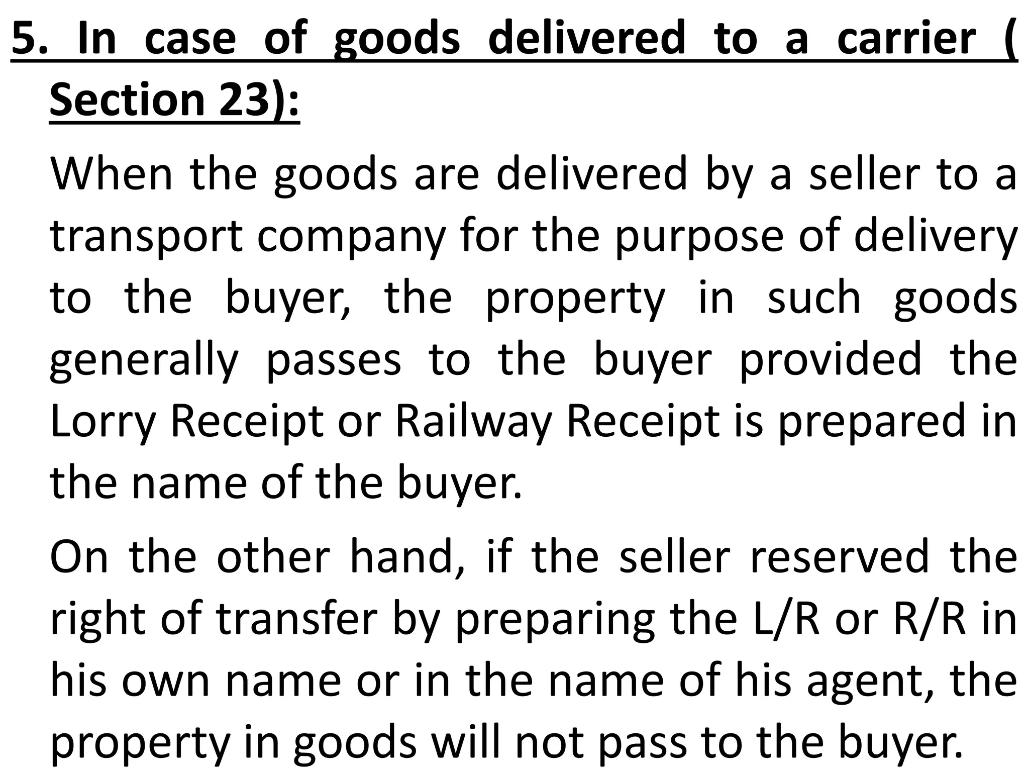Business Law unit-3 - sale of goods act 1930 and Consumer Protection ...