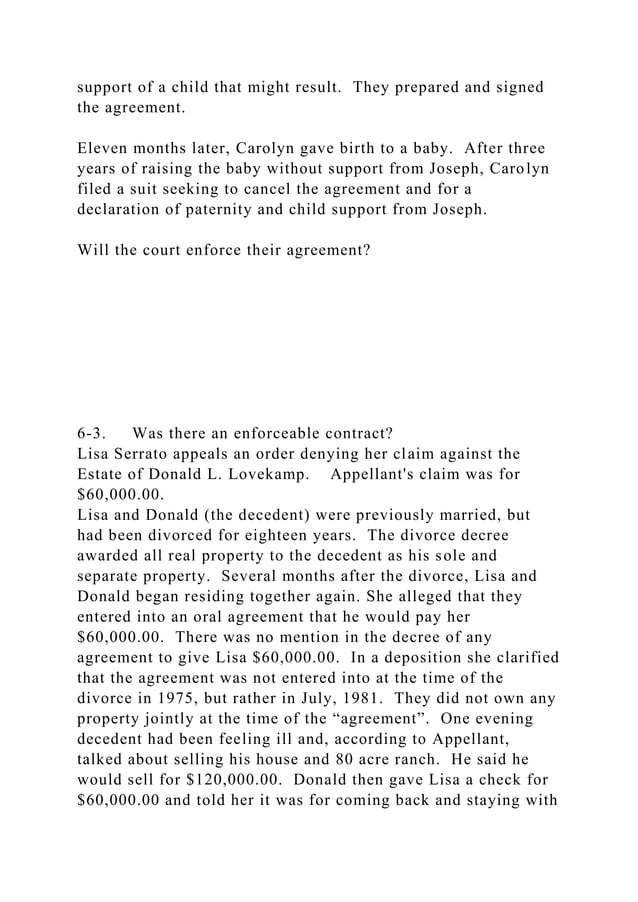 BLAW 320 Homework 6 - Contracts6-1. The Haunted House.docx