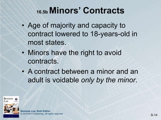 Chapter 16: Genuine Assent and Contractual Capacity | PPT
