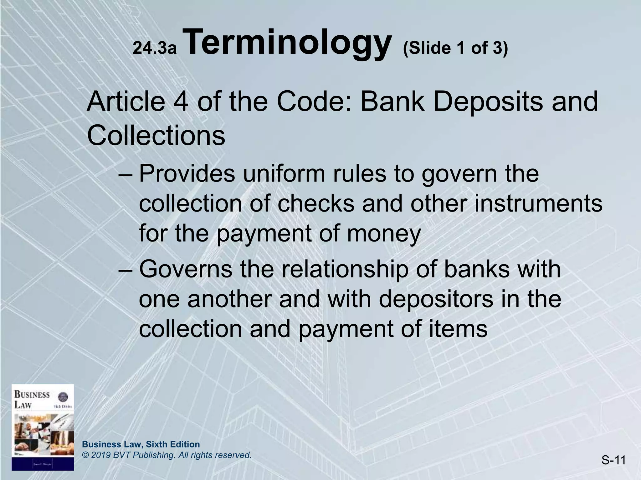 Chapter 24: Introduction to Negotiable Instruments | PPTX