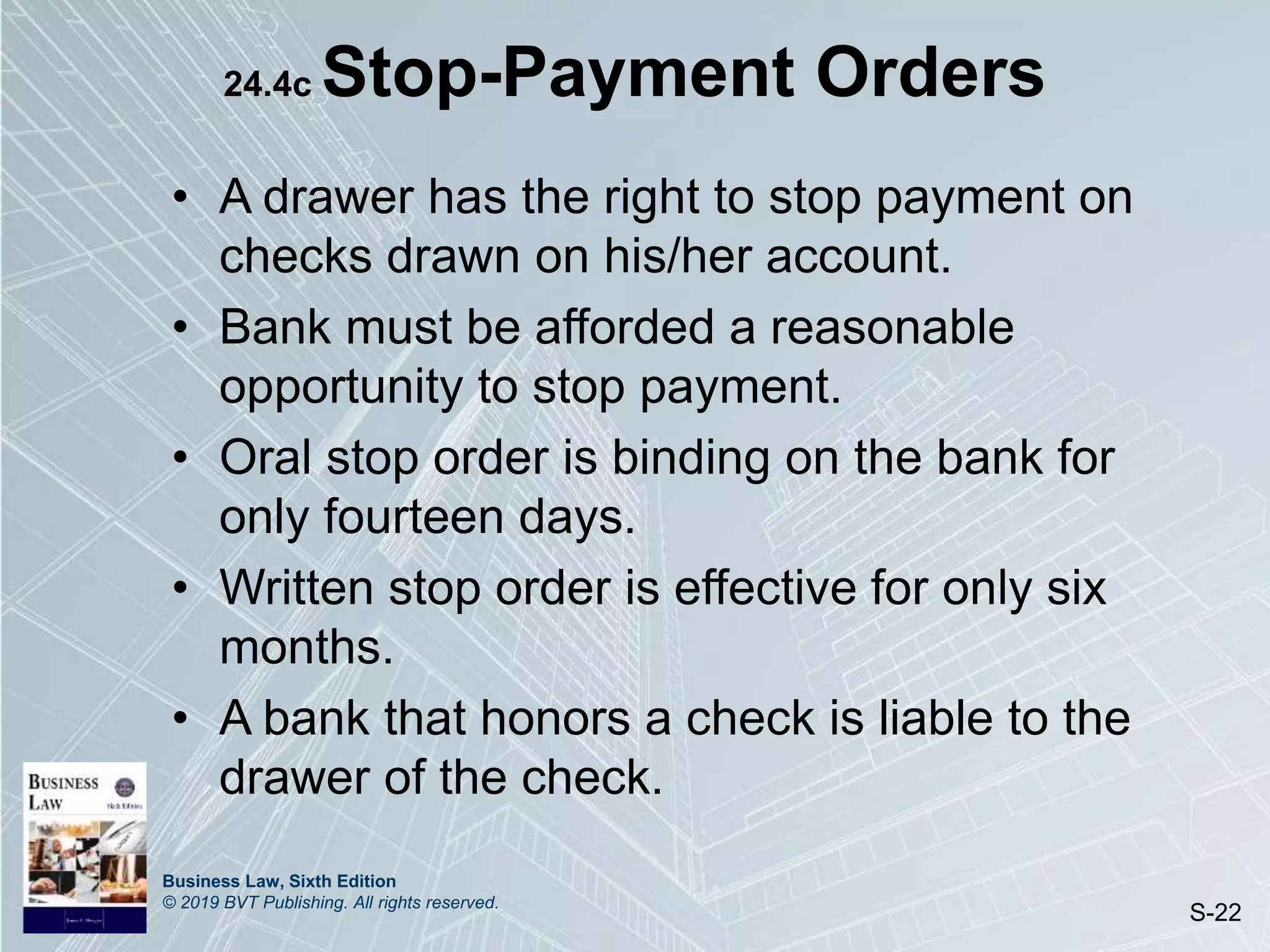 Chapter 24: Introduction to Negotiable Instruments | PPTX
