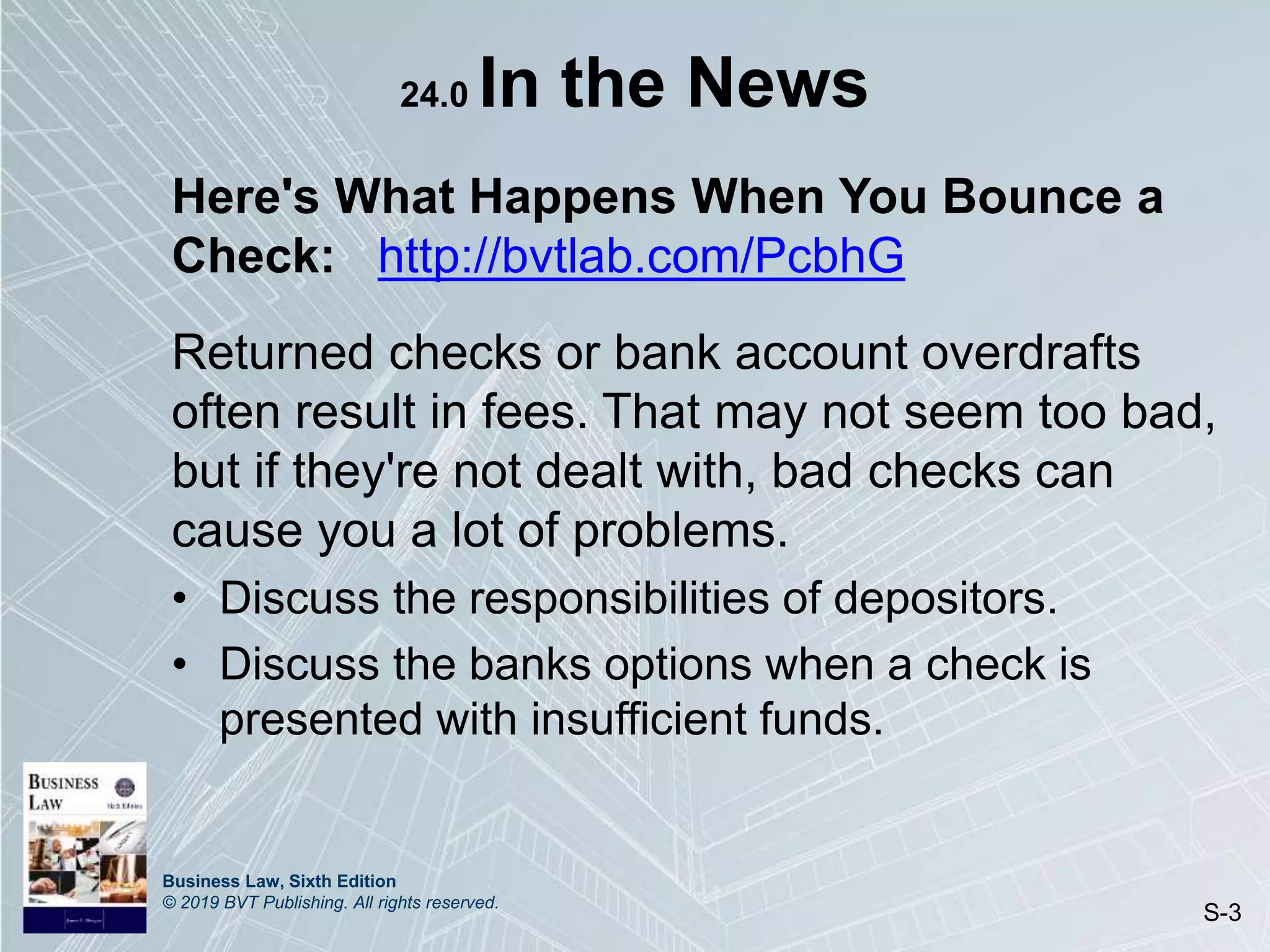 Chapter 24: Introduction to Negotiable Instruments | PPTX
