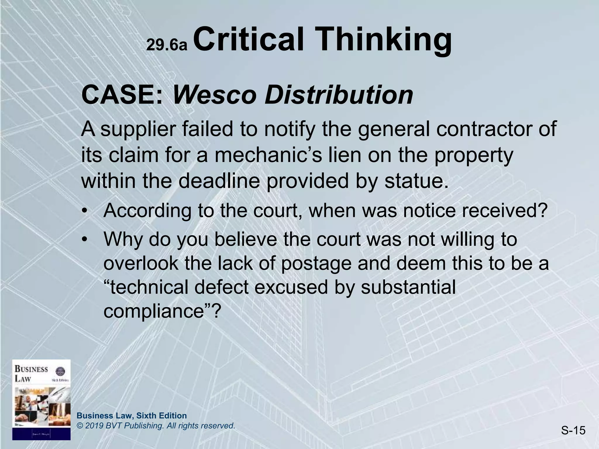 Chapter 29: Creditor Rights, Responsibilities and Remedies | PPTX