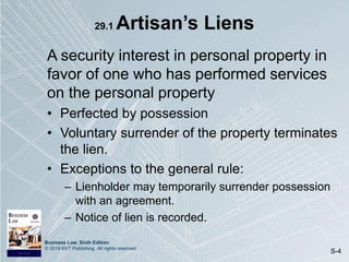 Chapter 29: Creditor Rights, Responsibilities and Remedies | PPTX