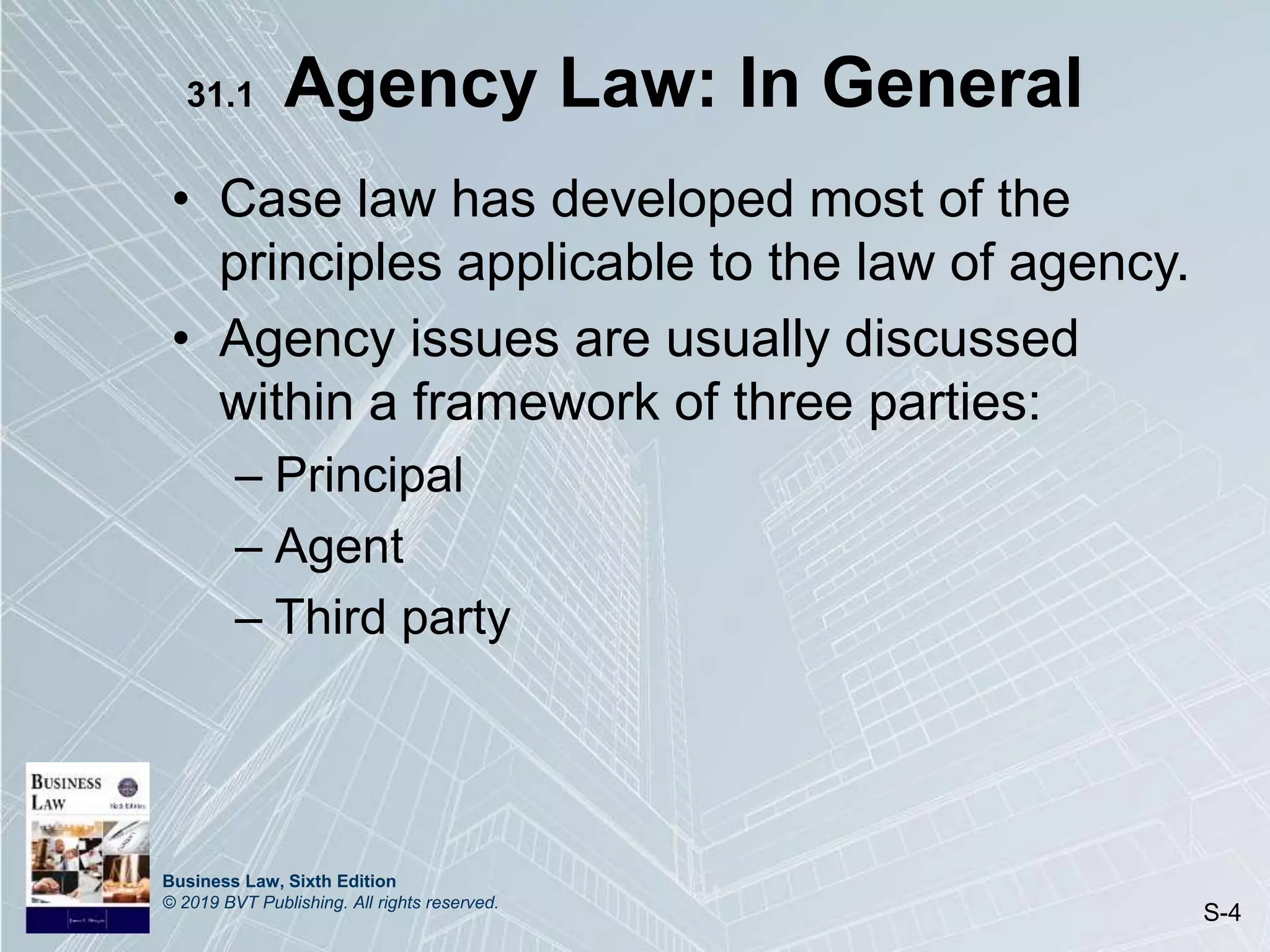 Chapter 31: Basic Principles of Agency | PPTX