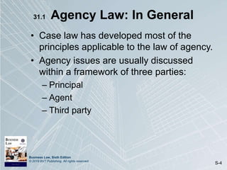 Chapter 31: Basic Principles of Agency | PPTX