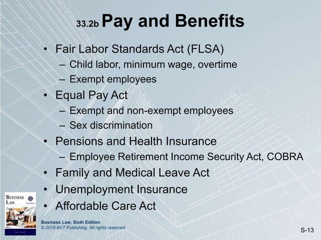 Chapter 33: Employment and Labor Law | PPT