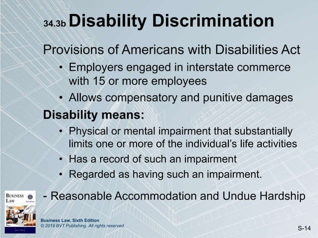 Chapter 34: Employment Discrimination | PPTX