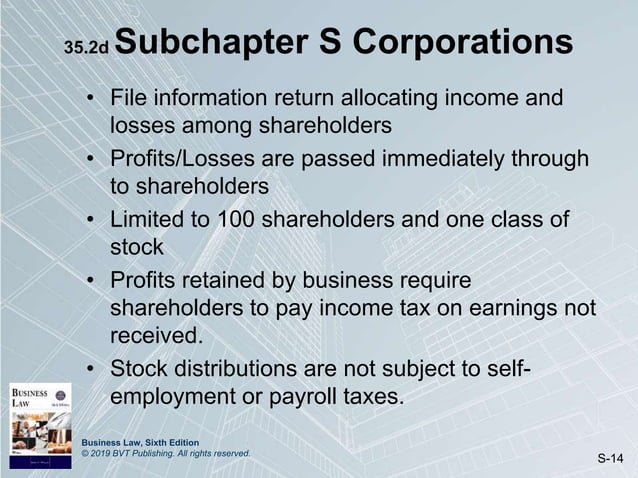 Chapter 35: Forms of Business Organization | PPT