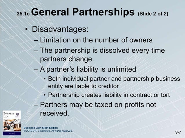 Chapter 35: Forms of Business Organization | PPT