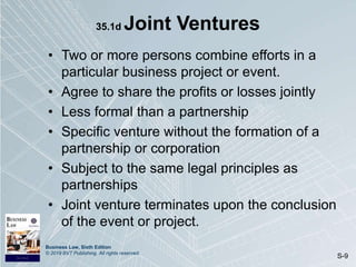 Chapter 35: Forms of Business Organization | PPTX