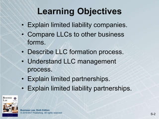 Chapter 39: Limited Liability Companies and Related Forms | PPT