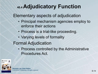 Chapter 40: Administrative Law | PPT