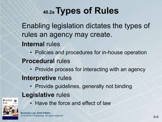 Chapter 40: Administrative Law | PPT