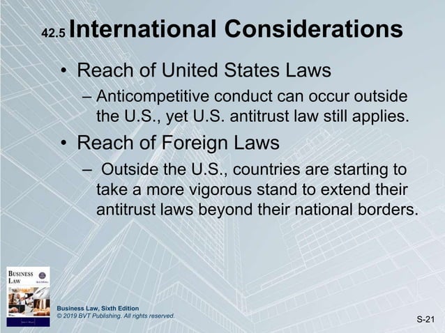 Chapter 42: Antitrust Law | PPTX