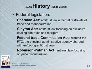 Chapter 42: Antitrust Law | PPTX