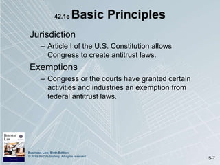 Chapter 42: Antitrust Law | PPTX