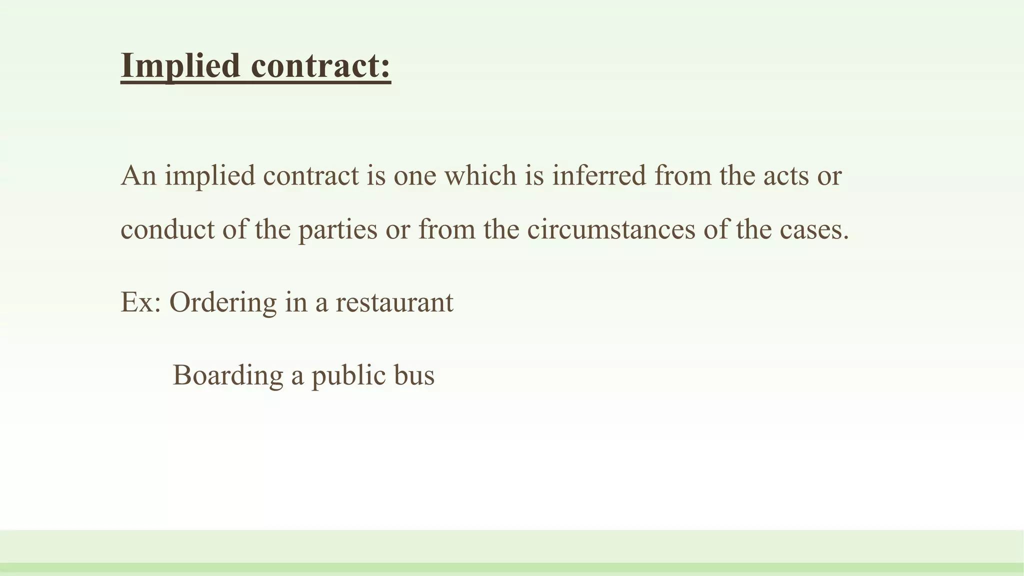 Types of Contracts | PPTX
