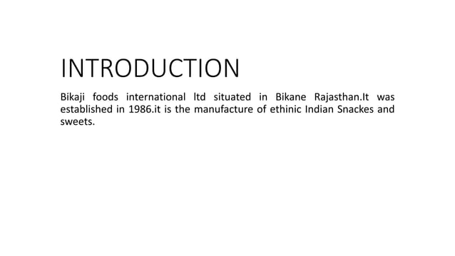 Blaws ppt bikaji overview and overlook info | PPTX