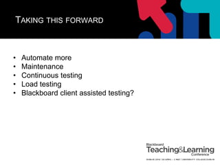 Automated Testing: Saving time and money | PPTX