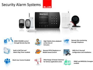 Blaze automation security alarms product profile may 2012 | PPTX