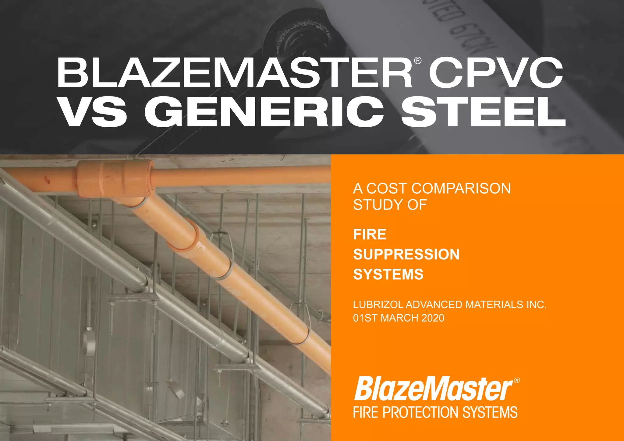Cost Comparison of BlazeMaster CPVC vs Generic Steel for new build ...