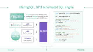 BlazingSQL & Graphistry - Netflow Demo | PPTX