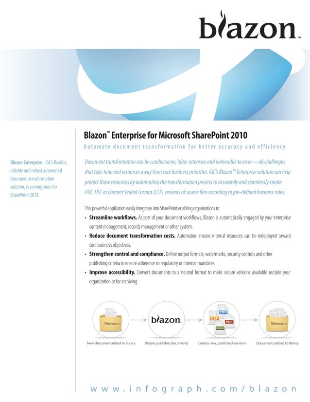 Blazon for SharePoint from IGC | PDF