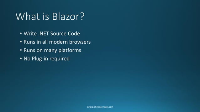 Blazor - The New Silverlight? | PPT