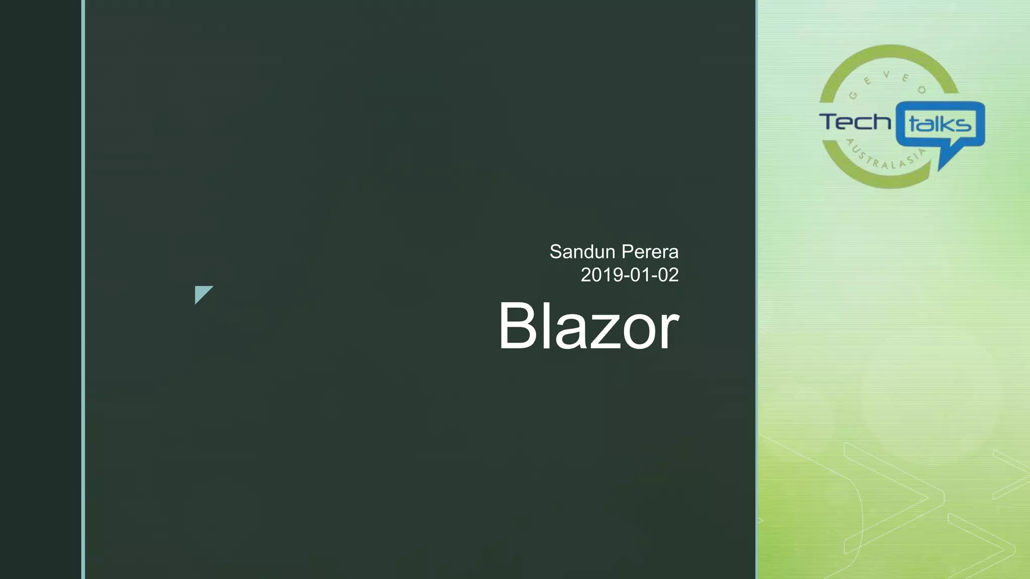 Blazor | PPTX