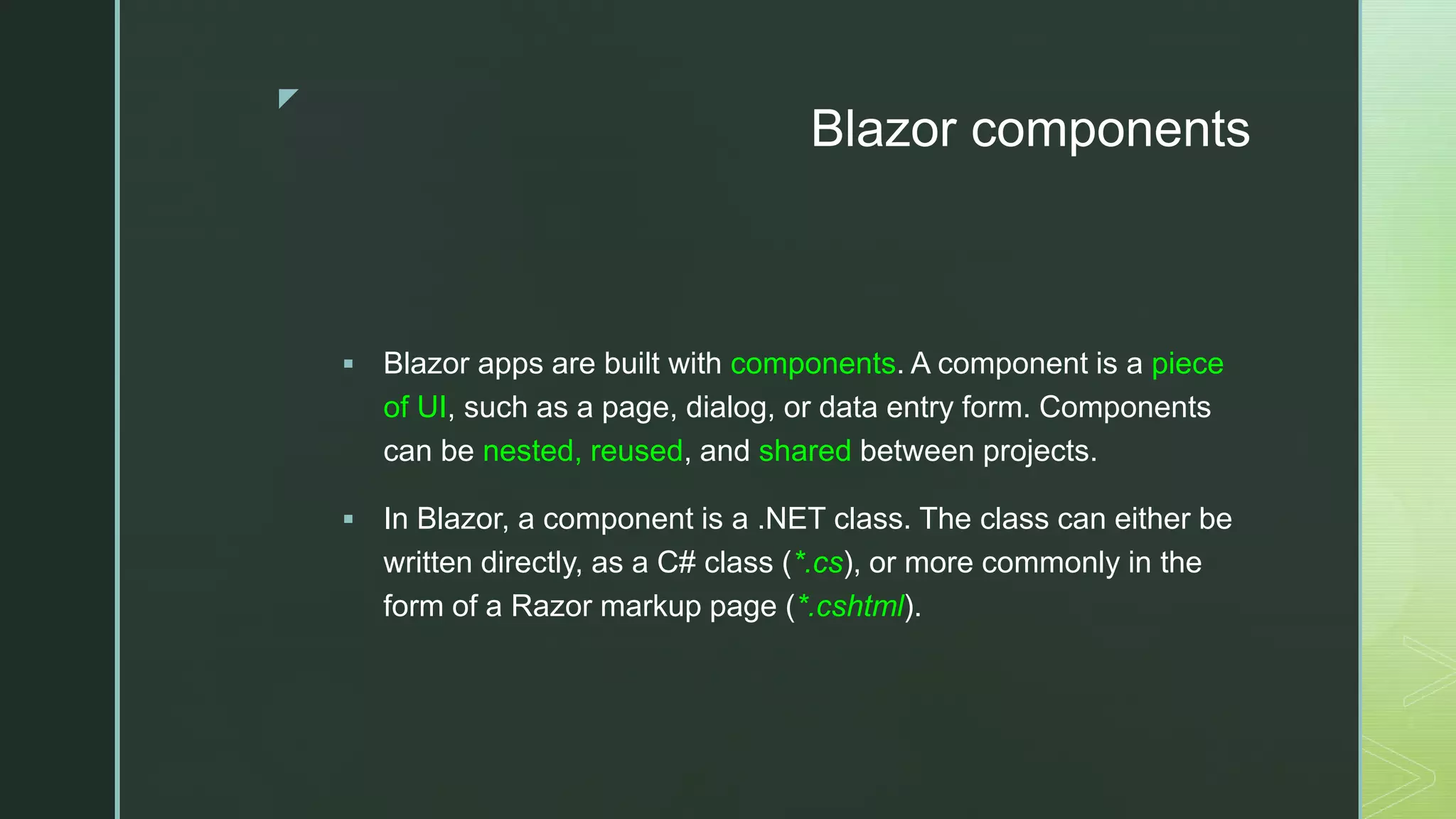 Blazor | PPTX
