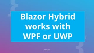 Introduction to Blazor Hybrid | PPTX