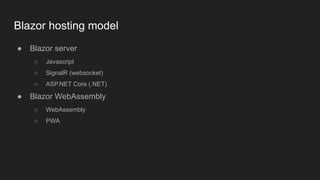 Blazor introduction | PPT