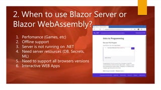 A Gentle Introduction to Blazor | PPTX
