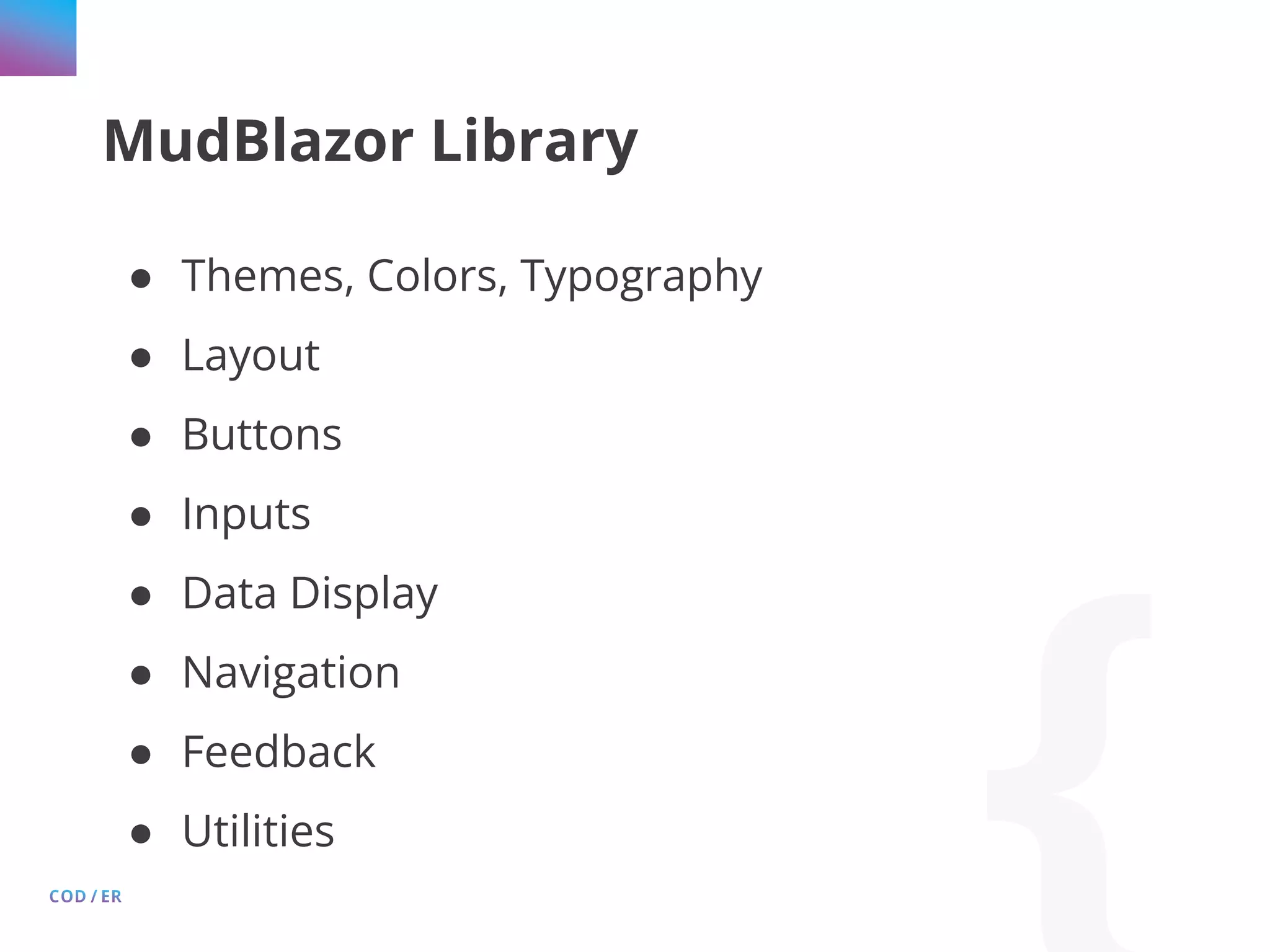 Building Web Applications with Blazor and MudBlazor | PPTX