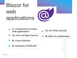 Building Web Applications with Blazor and MudBlazor | PPTX
