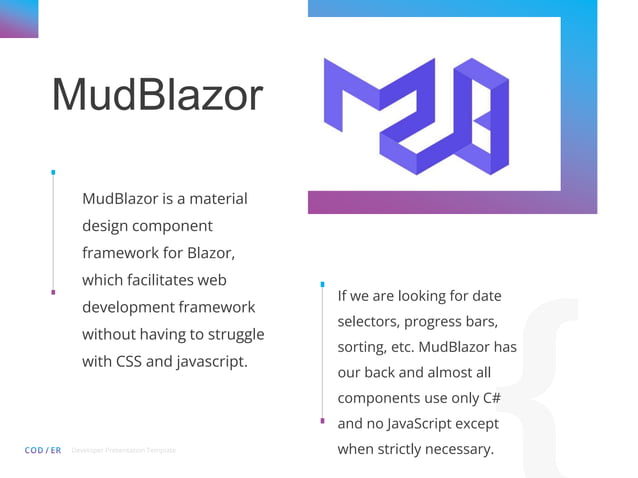 Building Web Applications with Blazor and MudBlazor | PPTX