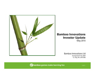 (Bl) bamboo investor presentation 0510 jp | PPT