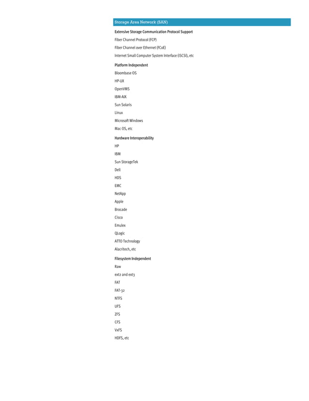 Bloombase StoreSafe Specifications | PDF