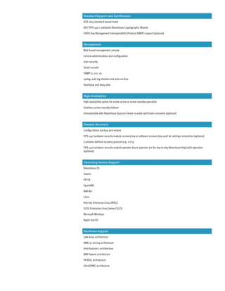 Bloombase StoreSafe Specifications | PDF | Data Storage and Warehousing | Computing