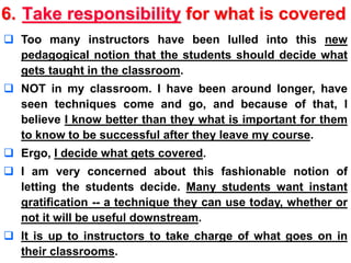 Ten Commandments for Good Teaching expla | PPT