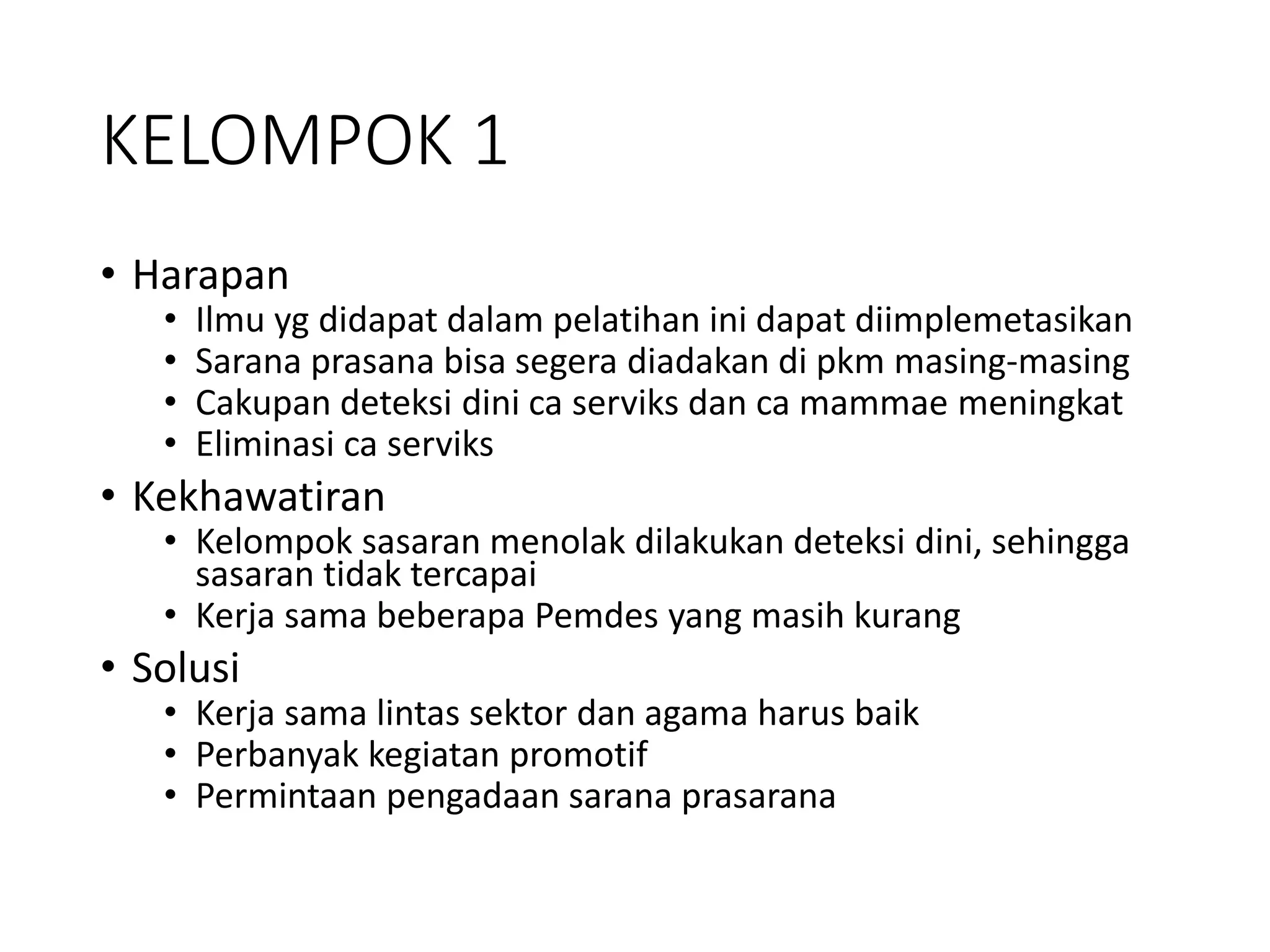 BLC Deteksi dini kanker leher rahim dan ca mamae | PPTX