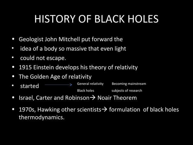 Black holes powerpoint | PPT