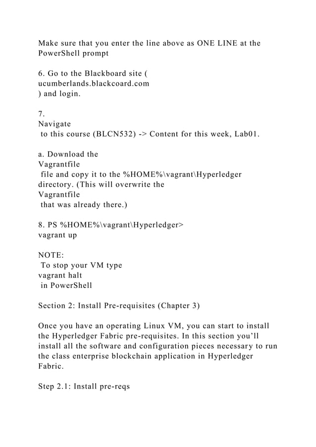 BLCN532 Lab 1Set up your development environmentV2.0.docx