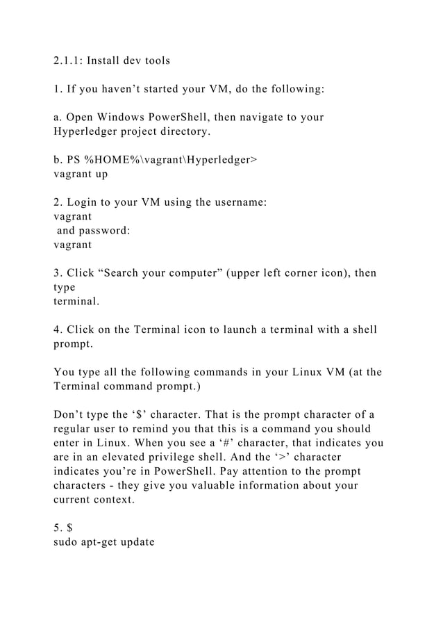 BLCN532 Lab 1Set up your development environmentV2.0.docx